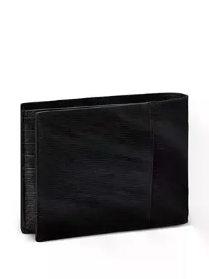 Calvin Klein Logo-plaque Bi-fold Leather Wallet - Black