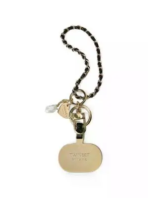 TWINSET Cell Phone Holder With Logo Plate - Black