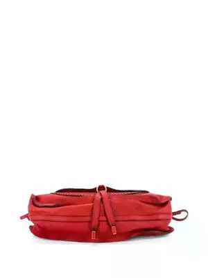 Chloé Marcie Braided Leather Large Satchel - Red