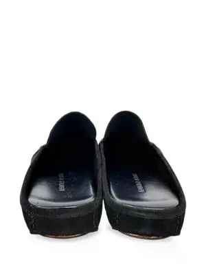 Manolo Blahnik Crawford Suede Slippers