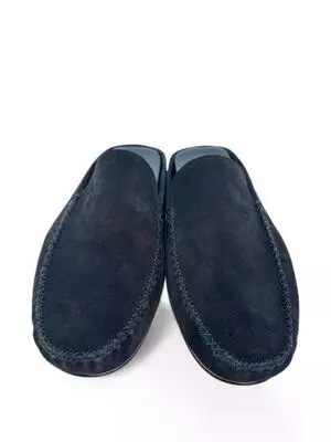 Manolo Blahnik Crawford Suede Slippers