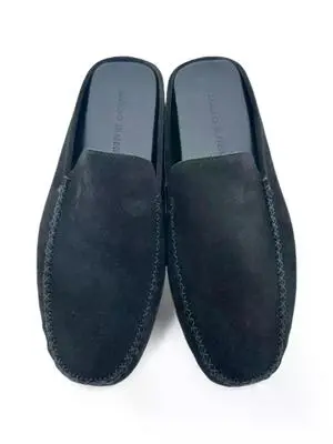 Manolo Blahnik Crawford Suede Slippers