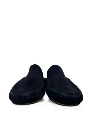 Manolo Blahnik Crawford Suede Slippers