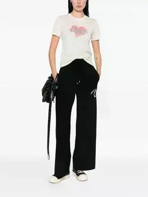 Amiri Heart Logo-print T-shirt - Neutrals