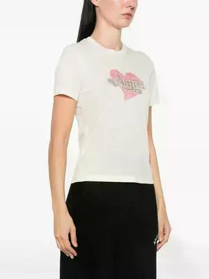 Amiri Heart Logo T-shirt - Neutrals
