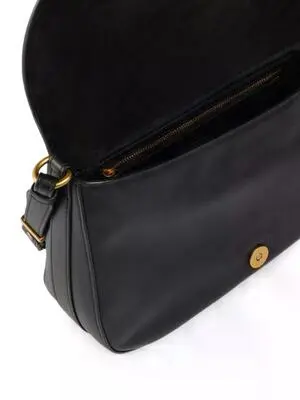 Pinko Medium Leather Bag With Love Birds Diamond Cut Buckle