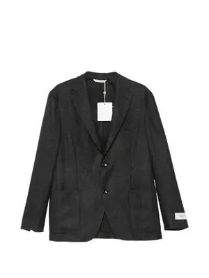 Agnona Single-breasted Notched-lapel Jacket - Grey