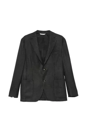 Agnona Single-breasted Notched-lapel Jacket - Grey