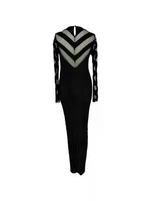 ALEXANDER WANG Pleated Long-sleeve Maxi Dress
