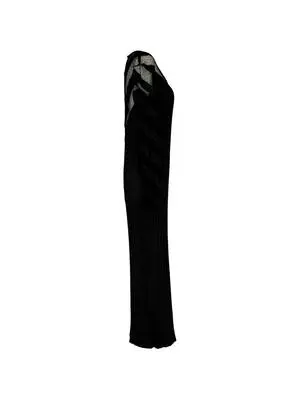 ALEXANDER WANG Pleated Long-sleeve Maxi Dress