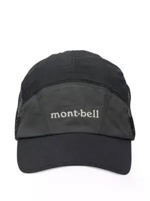 MONTBELL Logo Embroidered Mesh Panel Cap - Black