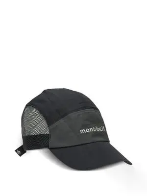MONTBELL Logo Embroidered Mesh Panel Cap - Black