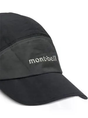 MONTBELL Logo Embroidered Mesh Panel Cap - Black