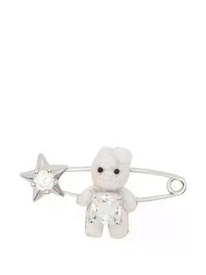 YVMIN Crystal Embellished Crochet Brooch