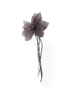 Antonelli Firenze Victoria Floral-applique Trailing Brooch - Purple