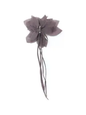 Antonelli Firenze Victoria Floral-applique Trailing Brooch - Purple