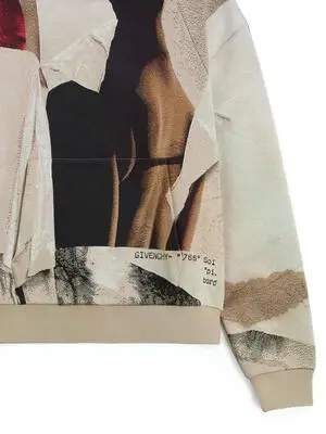 Givenchy Ripped Papers Jacquard Hoodie
