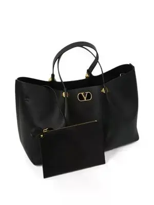 Valentino Garavani Vlogo Signature Stud-embellished Tote Bag