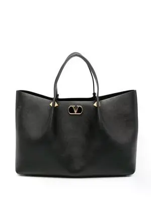 Valentino Garavani Vlogo Signature Stud-embellished Tote Bag