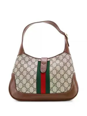 Gucci Jackie 1961 Gg Coated Canvas Small Hobo Bag - Brown