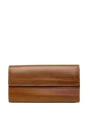 LOUIS VUITTON 2006 Epi Sarah Wallet Long Wallets - Brown