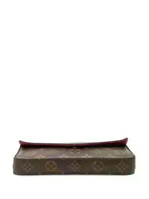 LOUIS VUITTON 2017 Monogram Pochette Felicie Crossbody Bag - Brown