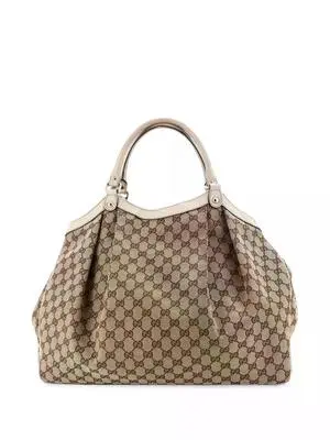 Gucci Sukey Gg Canvas With Leather Large Tote Bag