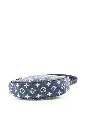 LOUIS VUITTON Loop Handbag Monogram Jacquard Denim Hobo Bag