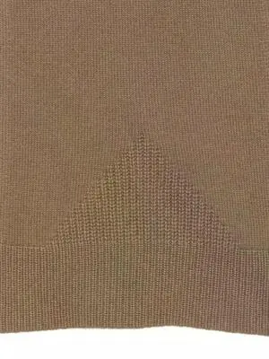 JOSEPH Fine-knit Ribbed-trim Scarf