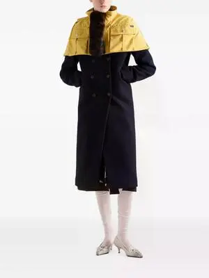 Prada Double-breasted Shetland-wool Coat