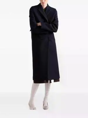 Prada Double-breasted Shetland-wool Coat