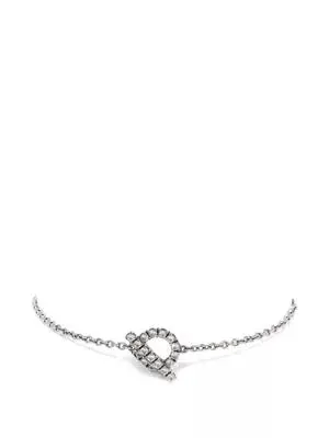 Hermès Finesse 18k White Gold And Diamonds Bracelet