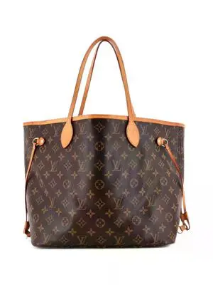 LOUIS VUITTON Neverfull Nm Monogram Canvas Mm Tote Bag - Brown