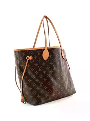 LOUIS VUITTON Neverfull Nm Monogram Canvas Mm Tote Bag - Brown