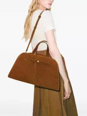 Tory Burch Romy Suede Bauletto Tote Bag
