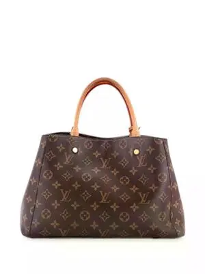 LOUIS VUITTON Montaigne Handbag Monogram Canvas Mm Tote Bag