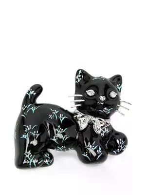 YVMIN Floral-print Cat-shaped Hair Clips