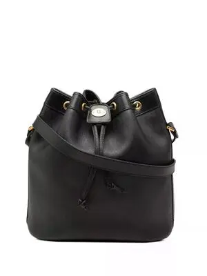Dior 20th Century Honeycomb Coated Canvas Drawstring Bucket Bag
