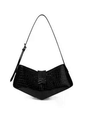 Karl Lagerfeld K/autograph Croc-effect Leather Shoulder Bag