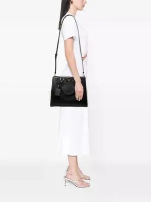 Prada 2013-2026 Medium Bicolor Saffiano Lux Galleria Satchel