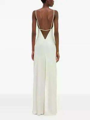 Victoria Beckham Spaghetti-strap Open-back Maxi Dress