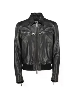 Dsquared2 Zip-up Leather Jacket