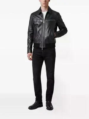 Dsquared2 Zip-up Leather Jacket