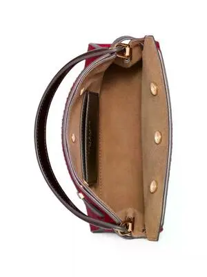 Tory Burch Petite Lee Radziwill Calf-hair Double Bag - Red