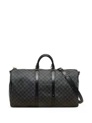 LOUIS VUITTON 55 Keepall Bandoulière Damier Graphite Holdall