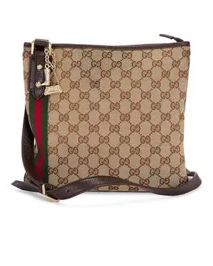 FWRD RENEW Gucci Jolicoeur Flat Messenger Bag