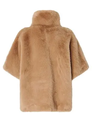 Pinko New Comodino Fur Coat - Beige
