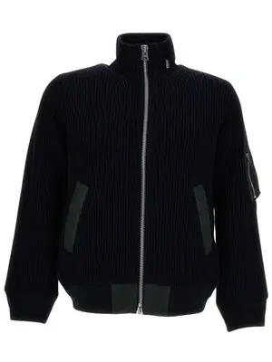 Sacai Ribbed Knit Jacket