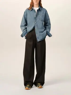 AMI Paris De Coeur Denim Shirt