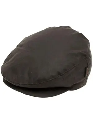 Barbour Cheviot Wax Flat Cap - Green